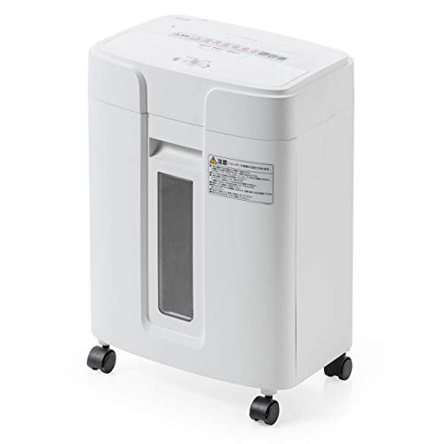 サンワダイレクト シュレッダー 家庭用 業務用 電動 マイクロカット 細断枚数10枚 ホッチキス・カード対応 16L 400-PSD057