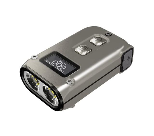 NITECORE TINI2 Ti チタンボディ 超小型軽量多機能強力ライト 5段階光量 アウトドア 緊急時 IP54防水 ナイトコア プロ仕様 懐中電灯 充電式 防災用ライト LEDライト キャンプ 非常灯 石拾い 登山 災害時