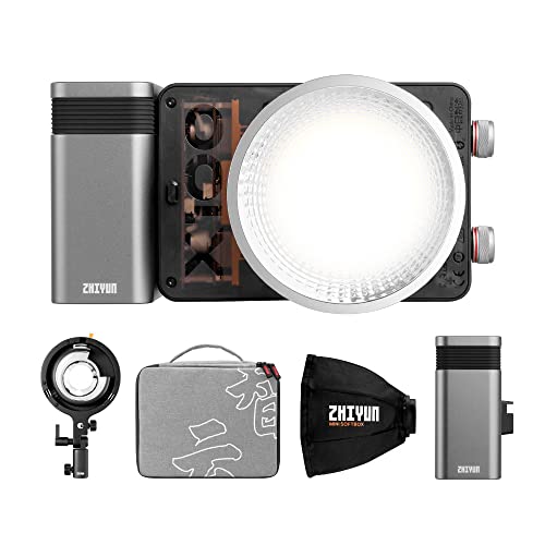 国内正規品 ZHIYUN LEDライト MOLUS X100 PRO ポケットCOBライト 最大100W出力 2700-6500Kバイカラー DC/USB/バッテリー 3電源方式 087481