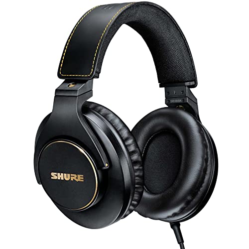 VGP2024 金賞SHURE シュア プロフェッショナル・スタジオ・ヘッドホン SRH840A-A ブラック : 有線 密閉型 折りたたみ式 プロ仕様 スタジオレコーディング スタジオモニタリング ホームレコーディング DJ コンテンツ