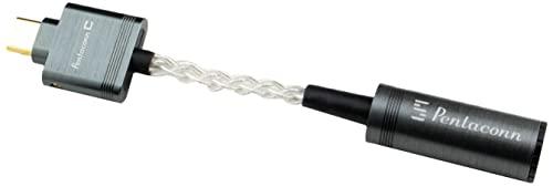 日本ディックス(Nippon Dics)Pentaconn Type-C - 4.4mmジャック変換ケーブル DAC内蔵型 Pentaconn C 銀コートOFC(無酸素銅) 日本ディックス NEH1-21-001