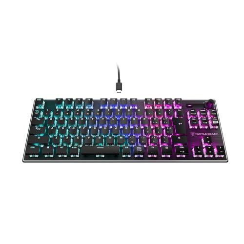 Turtle Beach(タートルビーチ) ゲーミングキーボード Vulcan TKL AIMO JP 日本語配列 有線 ブラック/黒 メカニカル リニア テンキーレス RGB ボリュームダイヤル Windows 10以降国内正規品