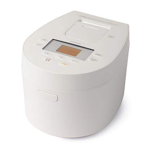 低温調理可能 アイリスオーヤマ 炊飯器 3合 IH式 一人暮らし 50銘柄炊き分け機能 極厚火釜 ヘルシーメニュー 低温調理機能 パン・ケーキ機能 ホワイト RC-IL30-W おしゃれ かわいい