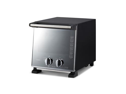 ツインバード トースター オーブントースター 2枚焼き 960W 4段階切替 コンパクト ミラーデザイン ブラック TS-D037PB