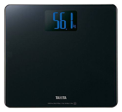 タニタ(Tanita) 体重計 200kg バックライト デジタル ブラック HD-366 BK 乗るだけで電源オン