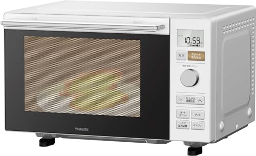 [山善] 電子レンジ オーブンレンジ 18L 一人暮らし 二人暮らし フラットテーブル トースト機能付き オーブン機能付き 自動メニュー18種類 簡単お手入れ グリル機能 ホワイト YRP-F181TV(W)