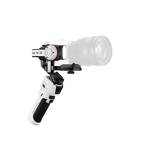 国内正規品 ZHIYUN カメラ用ジンバル CRANE-M 3S 3軸スタビライザー 内蔵10Wフィルライト タッチディスプレイ搭載 軽量705g ホワイト 087566