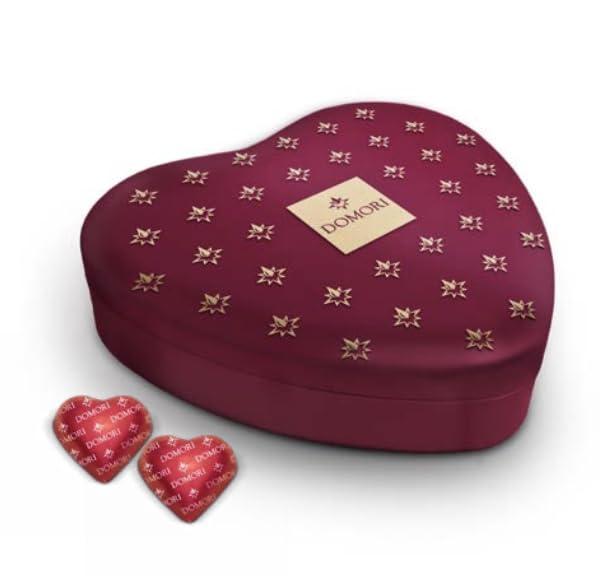 ドモーリ ハート型 クリオーロ種 ダークチョコレート 250g ハート型缶入り イタリアを代表するチョコレートブランド