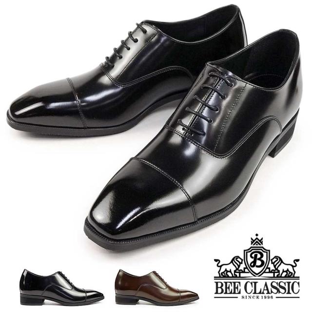 ビークラシック メンズ スタイルアップシューズ CB8601 3E 内羽根 ストレートチップ 6cmアップ マドラス madras BEE CLASSIC