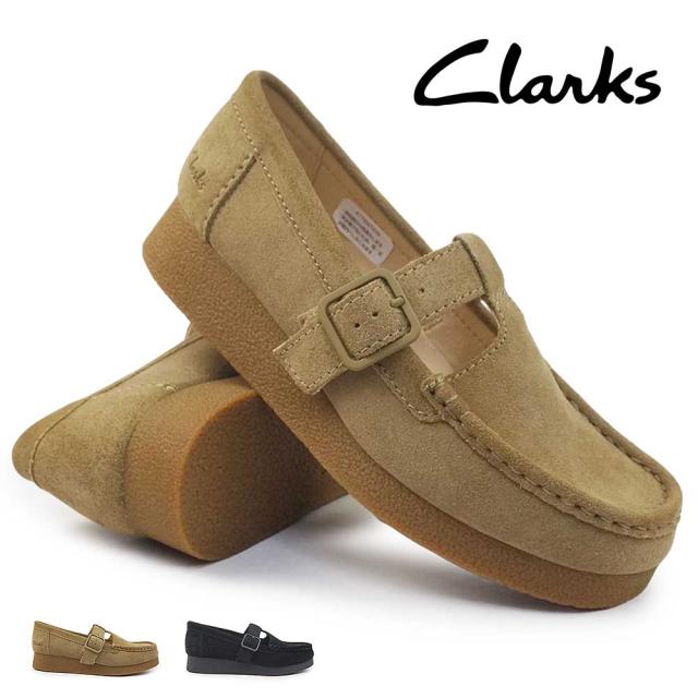 【25秋冬新作】 クラークス ワラビー カジュアルシューズ ワラビーエヴォバー レディース スエードClarks WallabeeEVOBar