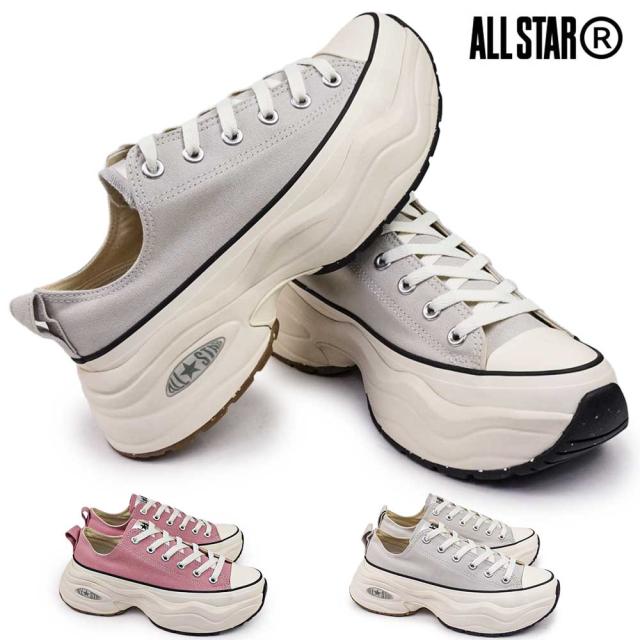 コンバース 厚底 スニーカー オールスター アール サージトレーナー OX メンズ レディース ハイカット CONVERSE ALL STAR R