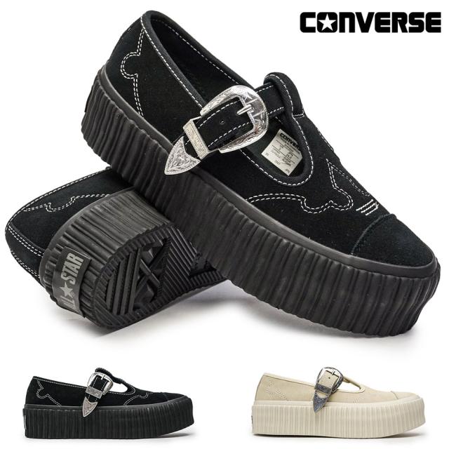 【25秋冬新作】 コンバース スニーカー オールスター リフテッド リブテープ Ｔストラップ ＷＴ ＯＸ ローカット 厚底 ガーリー