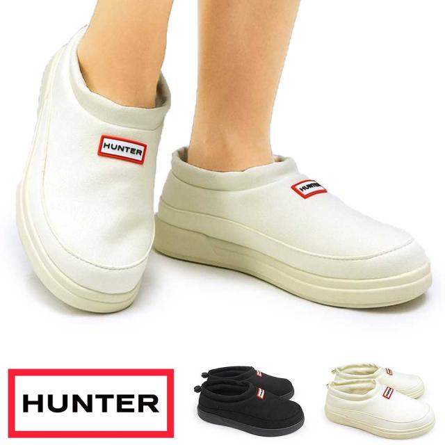 【25秋冬新作】 ハンター レディース メンズ 撥水 スリッポン スリッパ イン／アウト ビーガン スエード UFF7114REN 防寒HUNTER UNISEX