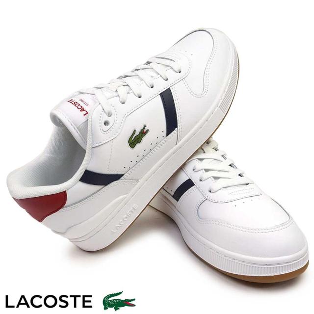ラコステ メンズ スニーカー T-CLIP SET 224 8 SMA 48SMA0094 本革 レザー LACOSTE T-CLIP SET 224 8 SMA