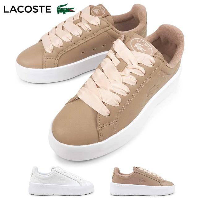ラコステ レディース スニーカー CARNABY PLAT LT 49SFA0084 厚底 レザー LACOSTE CARNABY PLATF LT