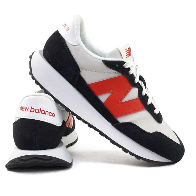 ニューバランス メンズ スニーカー MS237 レディース ユニセックス クラシック レトロ MCR 黒 白 赤 D幅 new balance