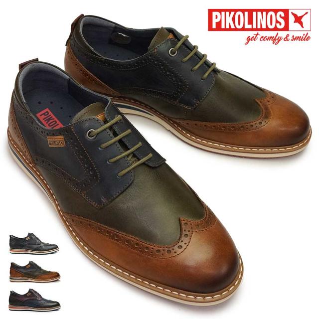 ピコリノス メンズ カジュアルシューズ PK-456 アビラ M1T-4191C1 M1T-4191C2 ウイングチップ PIKOLINOS AVILA