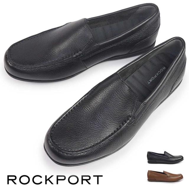 【25秋冬新作】 ロックポート 靴 メンズ マルコム スリッポン 薄底 ワイドROCKPORT MALCOM SLIP ON