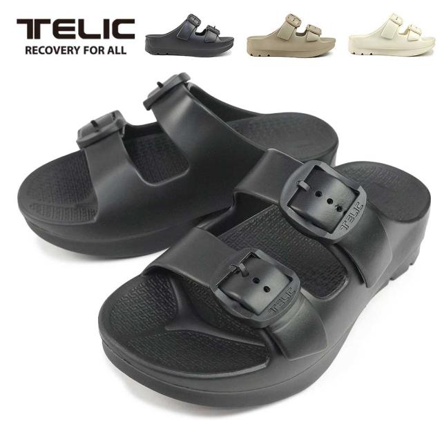 テリック サンダル W-BUCKLE2 メンズ リカバリーサンダル レディース ダブルバックル２ 厚底サンダル 軽量 TELIC