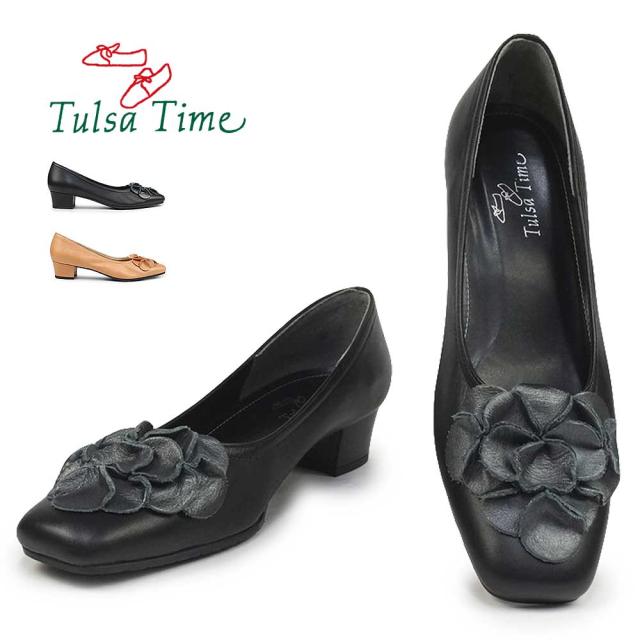 パンプス 大きいサイズ レディース タルサタイム 383 スクエアトゥ 日本製 Tulsa Time