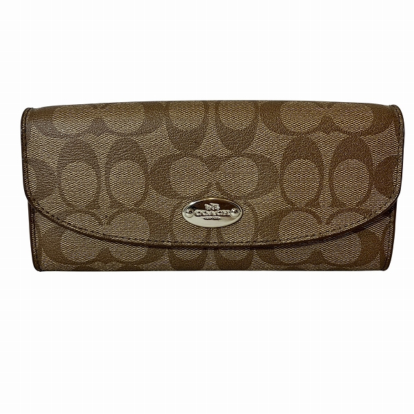 コーチ COACH シグネチャー F52601 長財布 レディース【中古】
