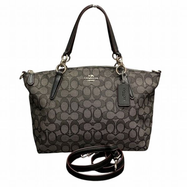 コーチ COACH シグネチャー F36625 キャンバス レザー 2WAY バッグ ハンドバッグ ショルダーバッグ レディース【中古】