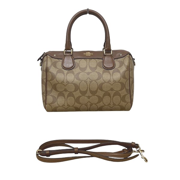 コーチ COACH シグネチャー F58312 ミニボストン バッグ ショルダーバッグ ハンドバッグ レディース【中古】