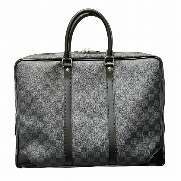 ルイヴィトン Louis Vuitton ダミエグラフィット ポルトドキュマン ヴォワヤージュ GM N41123 バッグ ビジネスバッグ ハンドバッグ メンズ【中古】