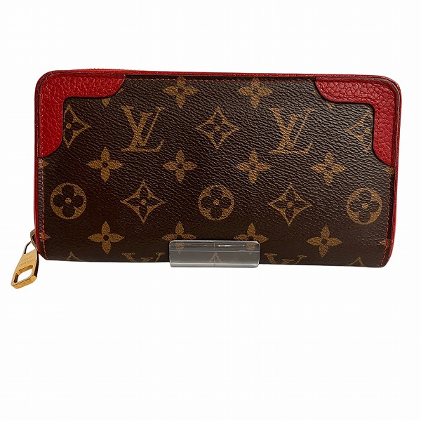 ルイヴィトン Louis Vuitton モノグラム ジッピーウォレット レティ—ロ M61854 長財布 レディース【中古】