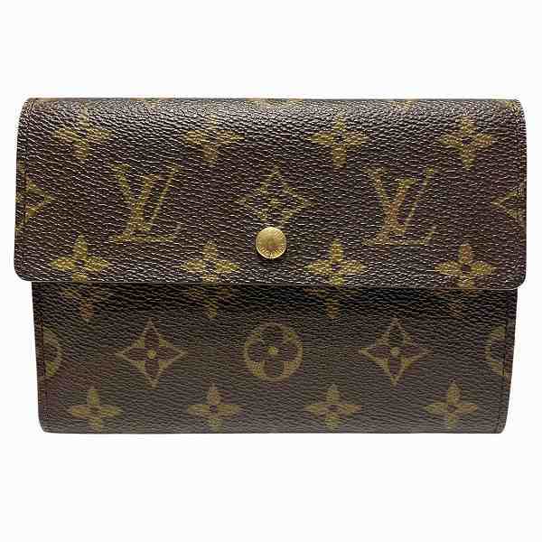 ルイヴィトン Louis Vuitton モノグラム ポルトトレゾールエテュイパピエ M61202 3つ折り財布 ユニセックス【中古】