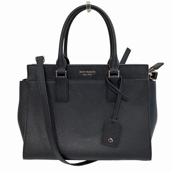 ケイト・スペード ブラック PVC バッグ ハンドバッグ ショルダーバッグ レディース【中古】