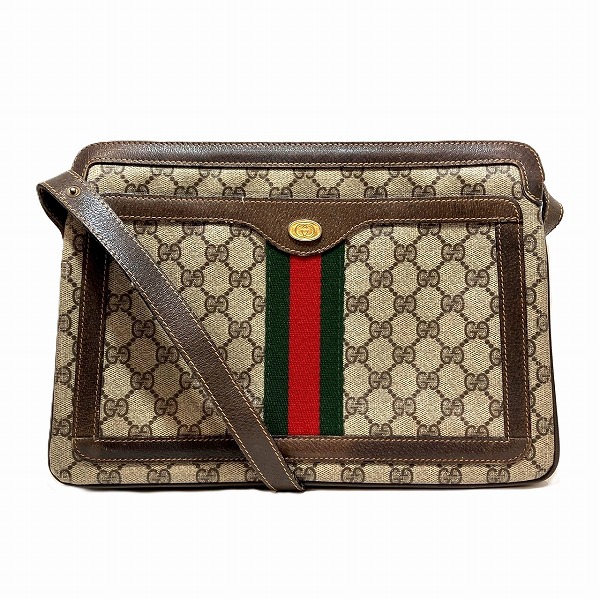 グッチ GUCCI GGプラス 378・001・4085・・・ アコーディオン バッグ ショルダーバッグ ユニセックス【中古】