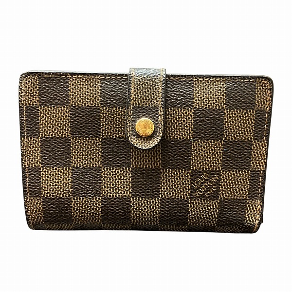ルイヴィトン Louis Vuitton ダミエ ポルト フォイユヴィエノワ N61674 2つ折り財布 ユニセックス【中古】