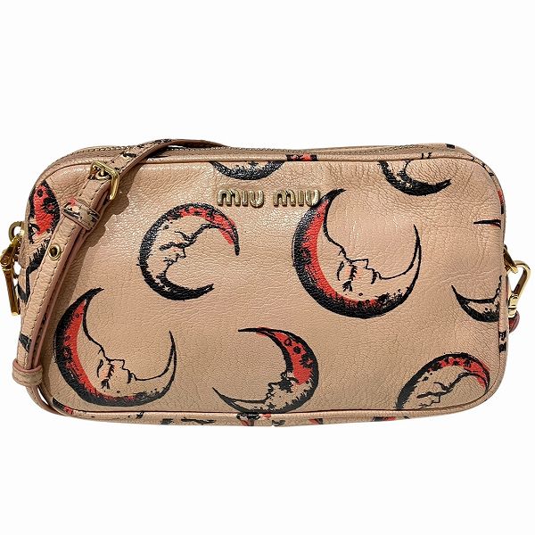 ミュウミュウ ムーンフェイスミニショルダー 5ZH001MADPRI バッグ ショルダーバッグ レディース【中古】
