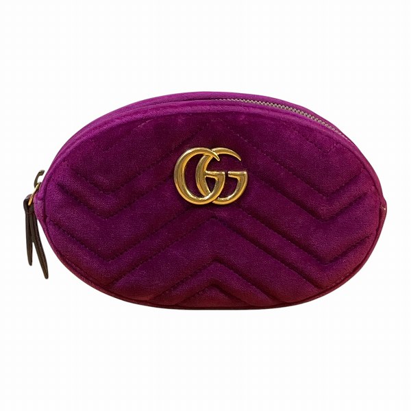 グッチ GUCCI GGマーモント ウエストバッグ 476434 バッグ ウエストポーチ レディース【中古】