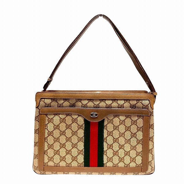 グッチ GUCCI GGスプリーム シェリーライン 14 02 013 ワンショルダー バッグ ショルダーバッグ ユニセックス【中古】
