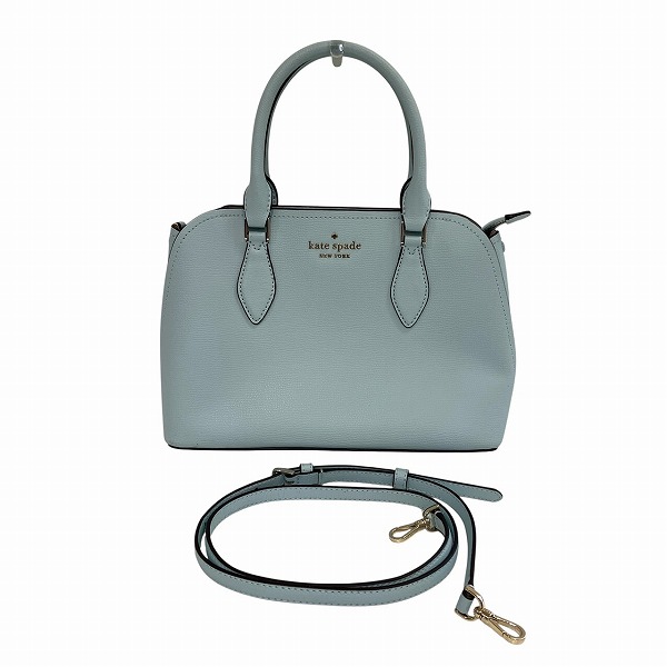 ケイト・スペード サッチェル WKR00438 ミントグリーン レザー バッグ ハンドバッグ ショルダーバッグ レディース【中古】