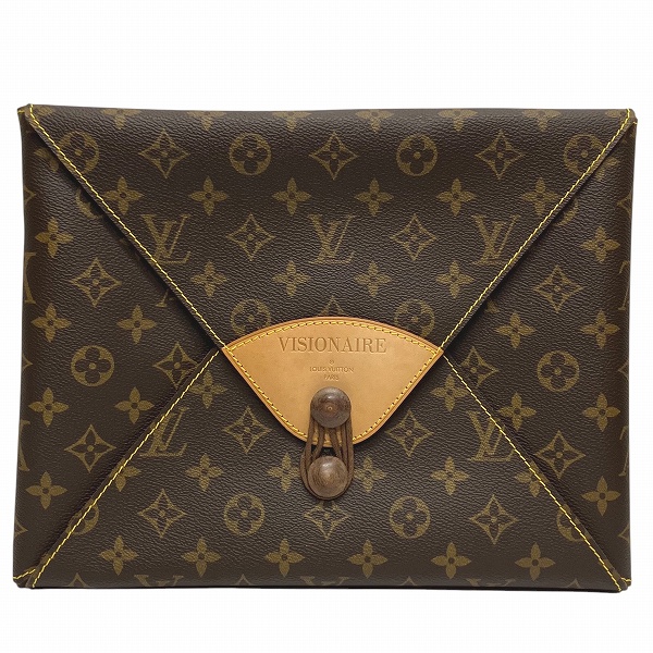 ルイヴィトン Louis Vuitton モノグラム ヴィジョネア M99045 100周年記念 限定 書類ケース バッグ クラッチバッグ セカンドバッグ ユニセックス【中古】