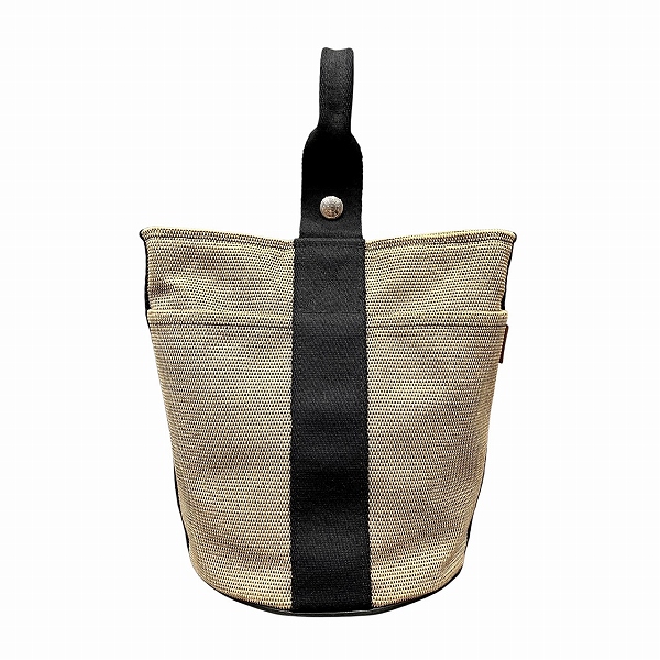 エルメス Hermes サクソーPM トワルアッシュ バッグ ハンドバッグ ユニセックス【中古】