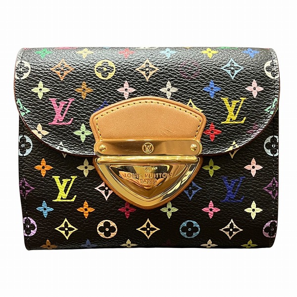 ルイヴィトン Louis Vuitton モノグラムマルチカラー ポルトフォイユジョイ M60283 3つ折り財布 レディース【中古】
