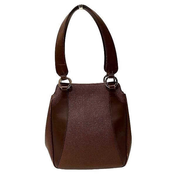 ブルガリ BVLGARI ブラウン レザー バッグ ハンドバッグ レディース【中古】