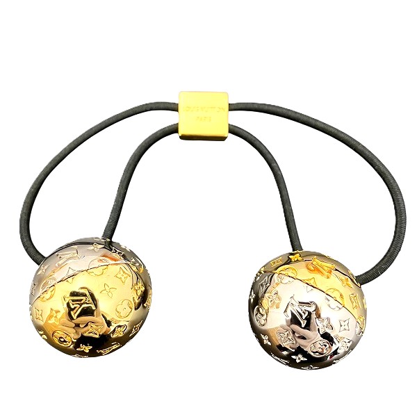 ルイヴィトン Louis Vuitton モノグラム シュシュ ナノグラム プラネット M80266 ブランド小物 ヘアアクセサリー レディース【中古】