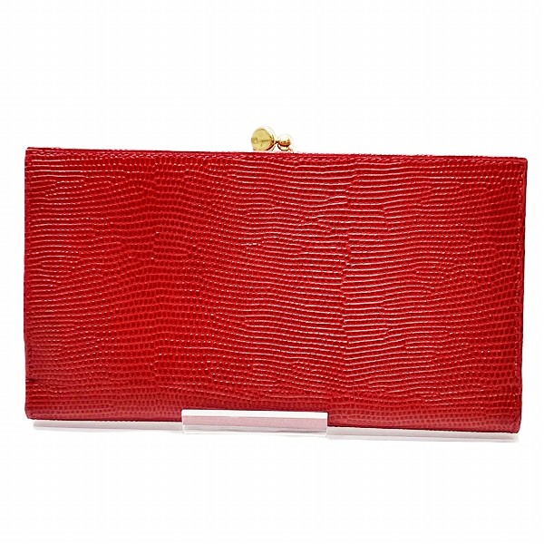 フェラガモ ヴァラ 224072 がま口 長財布 3つ折り財布 レディース【中古】