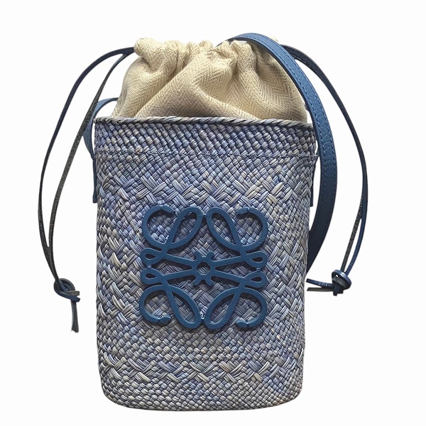 ロエベ LOEWE スクエアポケット C630G35X01 ブルー バッグ ショルダーバッグ レディース【中古】