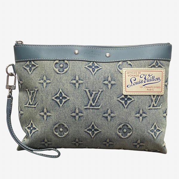 ルイヴィトン Louis Vuitton モノグラムウォッシュデニム ポシェット・トゥ・ゴー M82313 バッグ クラッチバッグ セカンドバッグ ユニセックス【中古】