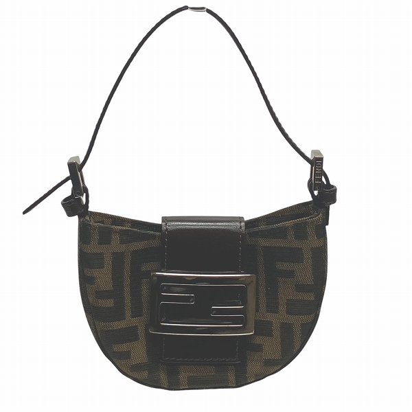 フェンディ FENDI ミニクロワッサン 26673 ポーチ バッグ ハンドバッグ レディース【中古】