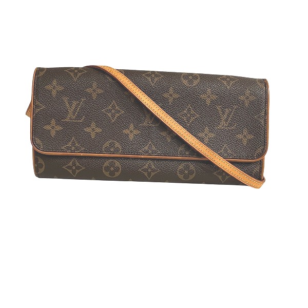 ルイヴィトン Louis Vuitton モノグラム ポシェットツインGM M51852 バッグ ショルダーバッグ レディース【中古】