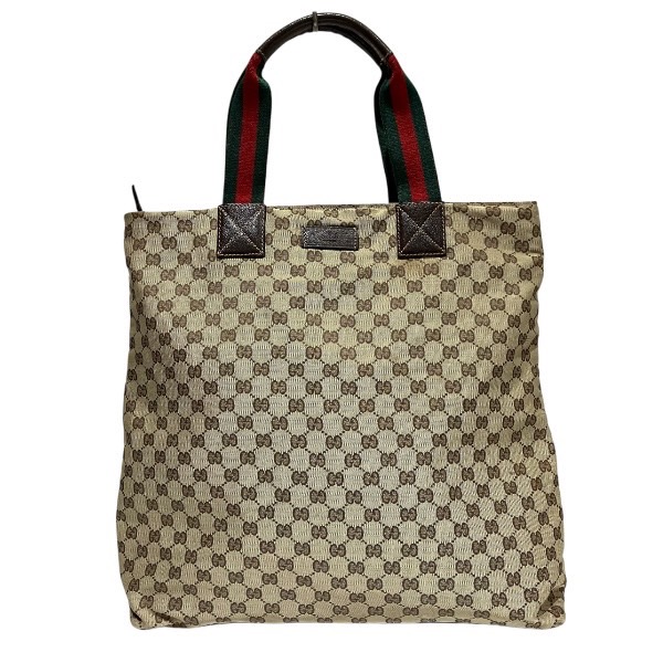 グッチ GUCCI シェリーライン 131233 GGキャンバス バッグ トートバッグ レディース【中古】