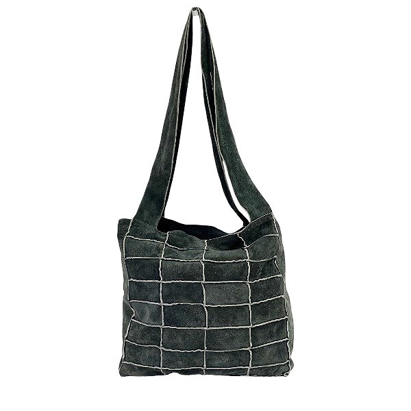 シャネル CHANEL チョコバー ブラック スエード バッグ トートバッグ レディース【中古】