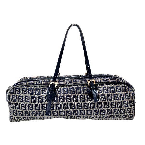 フェンディ FENDI ズッキーノ グレー バッグ ハンドバッグ レディース【中古】